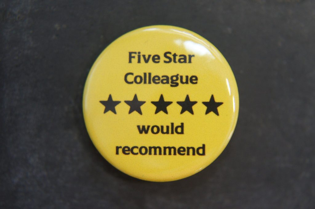 Five Star Colleague Badge – CJ Badges and Coin